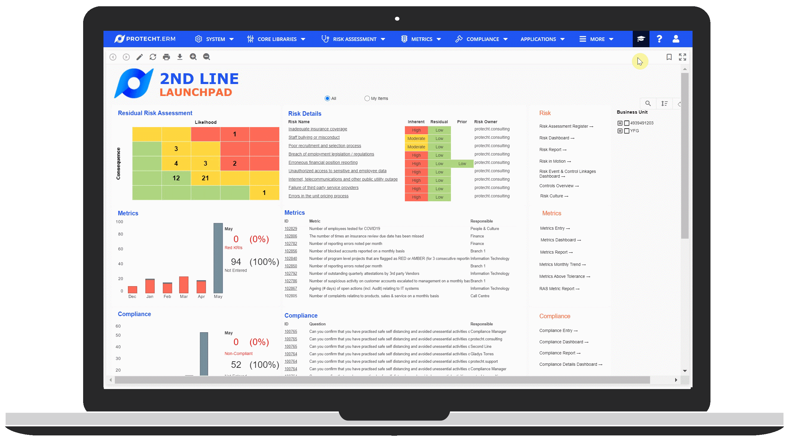 Protecht.ERM 10 Release. Engage your 1st line! USA